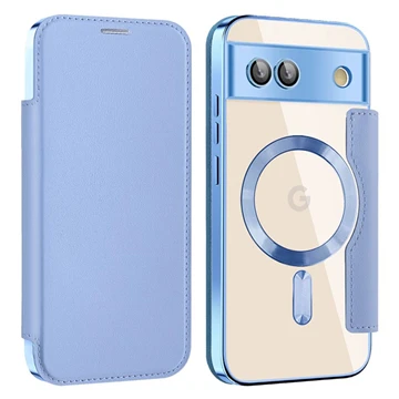 GOOGLE PIXEL 8A FLIP CASE WITH CARD SLOT - MAGSAFE COMPATIBLE - BLUE
