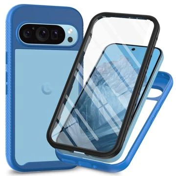 GOOGLE PIXEL 9 360 PROTECTION SERIES CASE - BLUE / CLEAR