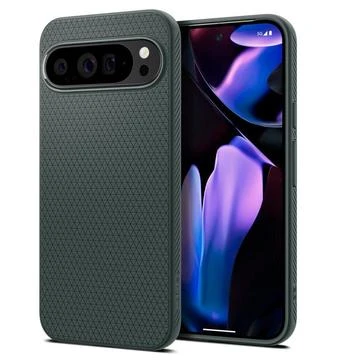 GOOGLE PIXEL 9 PRO XL SPIGEN LIQUID AIR TPU MASKA - TAMNOZELENA