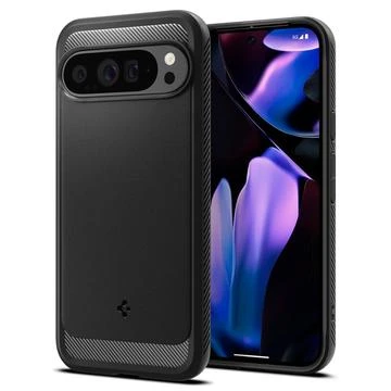 GOOGLE PIXEL 9 PRO XL SPIGEN RUGGED ARMOR TPU CASE - BLACK