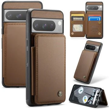 GOOGLE PIXEL 8 PRO CASEME C22 CASE RFID CARD WALLET - BROWN
