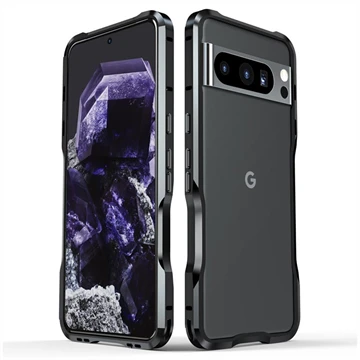 GOOGLE PIXEL 8 PRO LUPHIE METALNI ZAŠTITNI OKVIR - CRNI