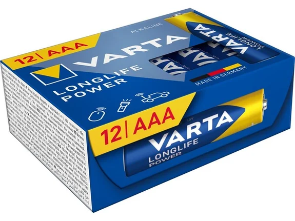 Varta Alkalna baterija Longlife power LR03 cube 12/1