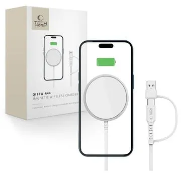 TECH-PROTECT QI15W-A44 MAGSAFE WIRELESS CHARGER 15W - WHITE