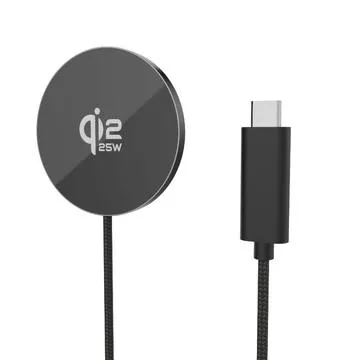 QI2.2 25W MAGSAFE CHARGER FOR IPHONE, AIRPODS, GALAXY BUDS - BLACK