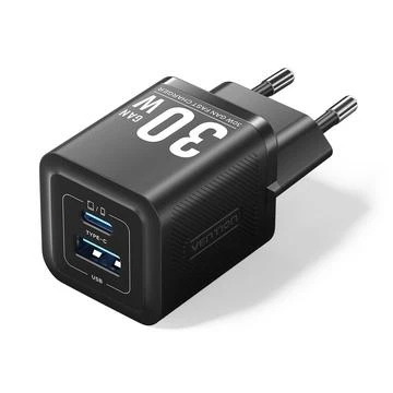 VENTION FEQ 30W GAN FAST WALL CHARGER - BLACK