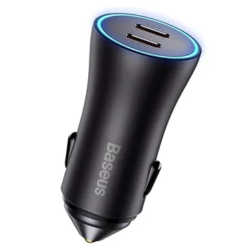 BASEUS GOLDEN CONTACTOR PRO FAST CAR CHARGER - 40W (OPEN-BOX SATISFACTORY) - DARK GREY