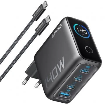 ANKER ZOLO 140W GAN DESKTOP CHARGER WITH USB-C CABLE