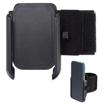 UNIVERSAL SPORTS ARMBAND W. SMARTPHONE HOLDER - 4"-7" - BLACK