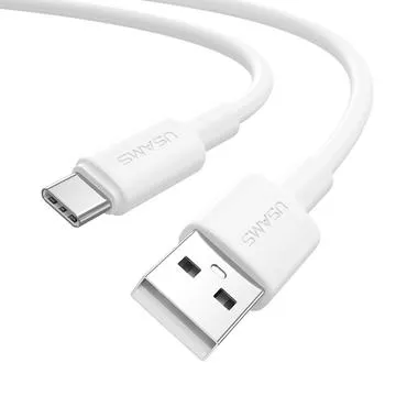 USAMS U90 SJ761 1M USB-A TO TYPE-C CABLE - 3A/18W - WHITE