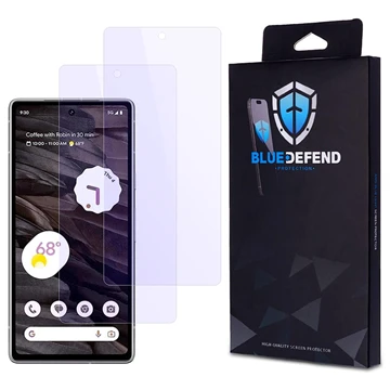 GOOGLE PIXEL 7A BLUEDEFEND ANTI-BLUE LIGHT TEMPERED GLASS SCREEN PROTECTOR - 2 PCS.