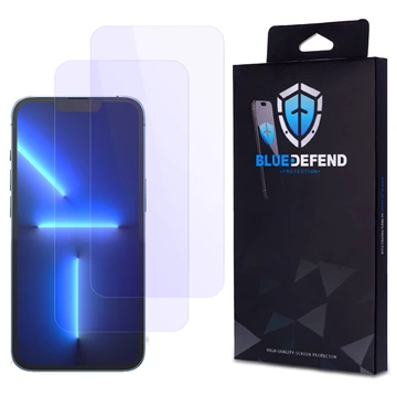 IPHONE 13 PRO MAX BLUEDEFEND ANTI-BLUE LIGHT TEMPERED GLASS SCREEN PROTECTOR - 2 PCS.