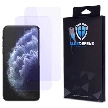 IPHONE 11 PRO BLUEDEFEND ANTI-BLUE LIGHT TEMPERED GLASS SCREEN PROTECTOR - 2 PCS.