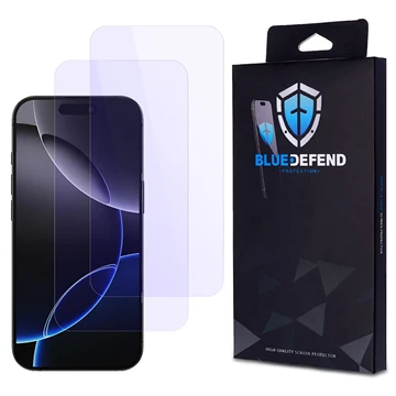 IPHONE 16 PRO BLUEDEFEND ANTI-BLUE LIGHT TEMPERED GLASS SCREEN PROTECTOR - 2 PCS.