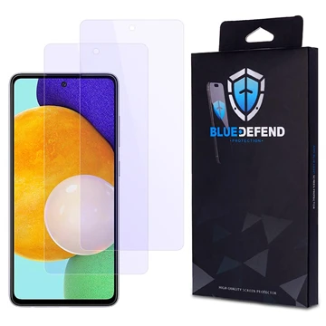 SAMSUNG GALAXY A52/A52 5G/A52S 5G BLUEDEFEND ANTI-BLUE LIGHT TEMPERED GLASS SCREEN PROTECTOR - 2 PCS.