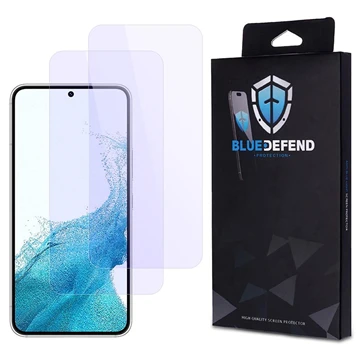 SAMSUNG GALAXY S22 BLUEDEFEND ANTI-BLUE LIGHT TEMPERED GLASS SCREEN PROTECTOR - 2 PCS.