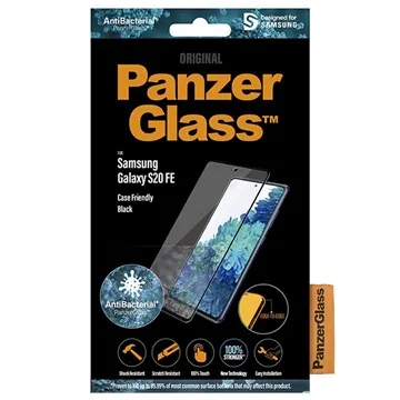 PANZERGLASS CF ANTIBACTERIAL SAMSUNG GALAXY S20 FE ZAŠTITNO STAKLO - CRNO - 9H