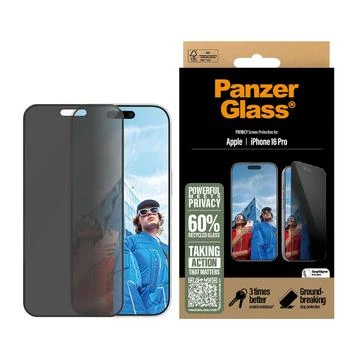 IPHONE 16 PRO PANZERGLASS ULTRA-WIDE FIT PRIVACY EASYALIGNER ZAŠTITNO STAKLO - CRNE IVICE