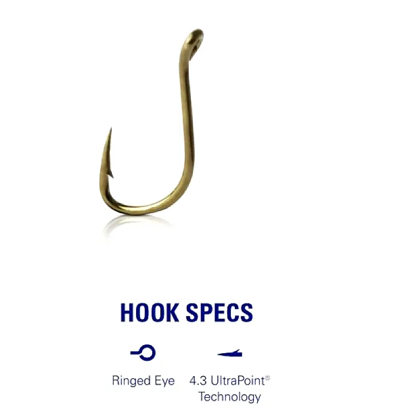 MUSTAD OUT TURNED EYED FEEDER MU-15-60343NP 14 (1MU-MU15-60343-BR-14)