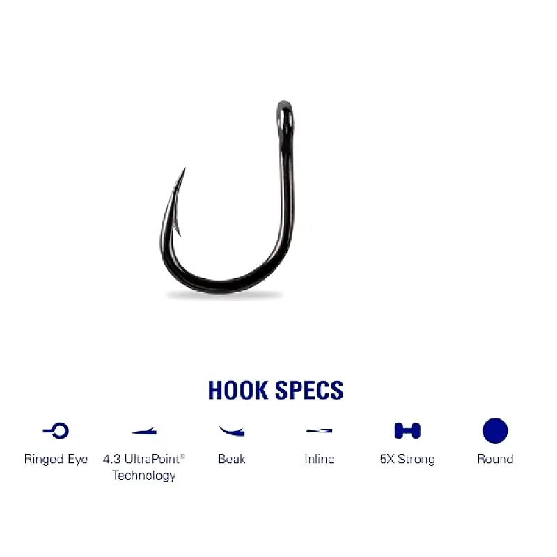 MUSTAD HOODLUM 5XSTRONG 10814NP 6/0 (1MU-10814NP-BN-6/0)