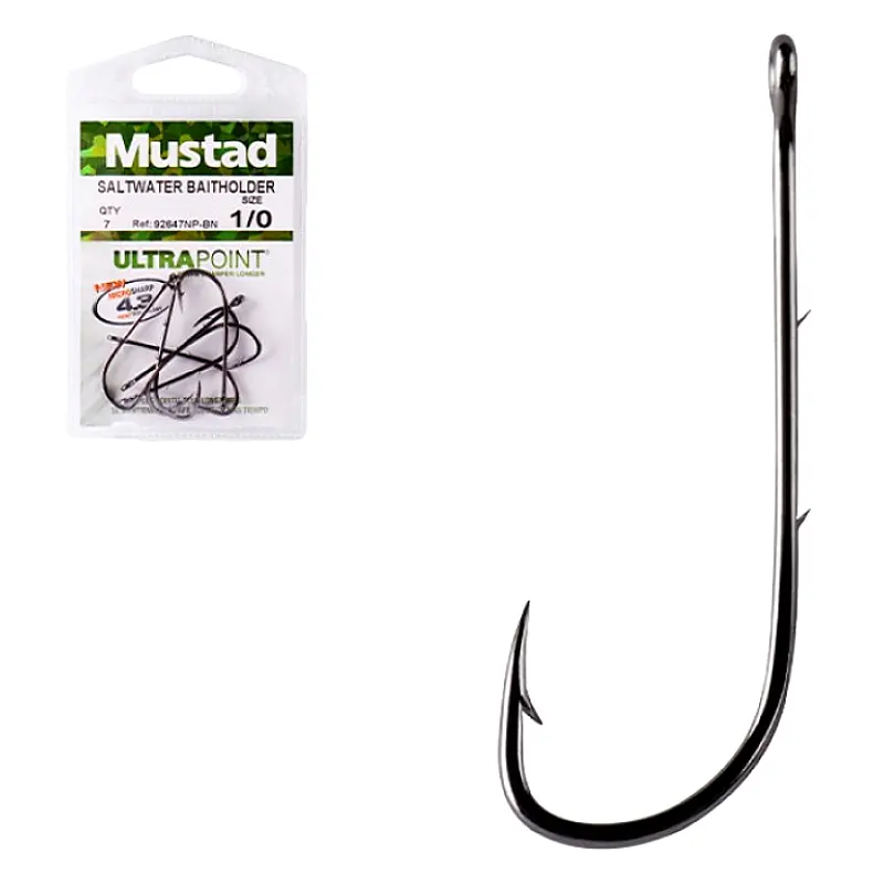 MUSTAD BAITHOLDER BEAK 92647NP 6/0 (1MU-92647NP-BN-6/0)