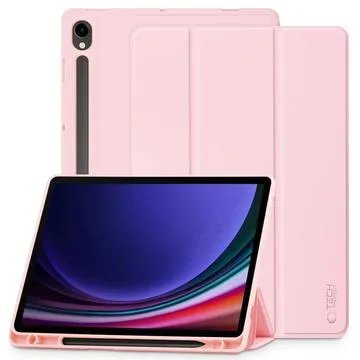 SAMSUNG GALAXY TAB S9/S9 FE/S10 FE/S10 LITE TECH-PROTECT SMARTCASE PEN TRI-FOLD FOLIO CASE - PINK