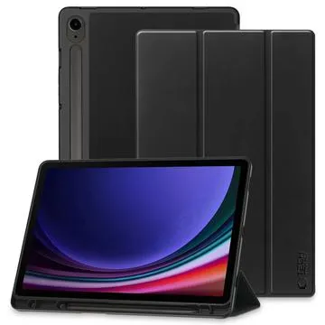 SAMSUNG GALAXY TAB S9/S9 FE/S10 FE/S10 LITE TECH-PROTECT SMARTCASE PEN TRI-FOLD FOLIO CASE - BLACK