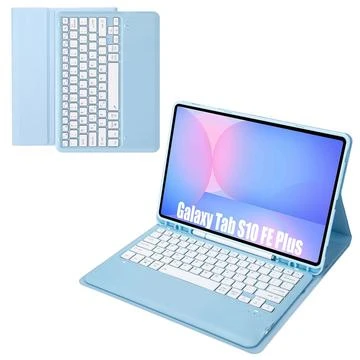 SAMSUNG GALAXY TAB S10 FE+ BLUETOOTH KEYBOARD CASE (OPEN BOX - BULK SATISFACTORY) - BABY BLUE