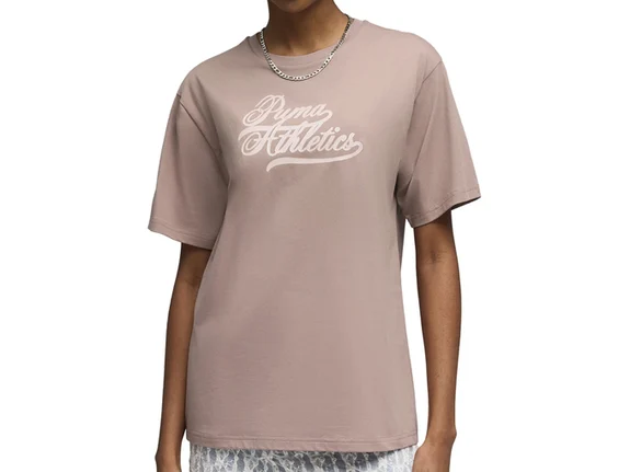 Puma Ženska majica Graphics Relaxed Varsity Tee