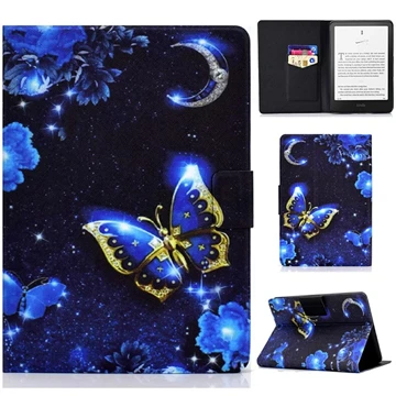 AMAZON KINDLE PAPERWHITE (2024) SMART FOLIO CASE - BLUE BUTTERFLY