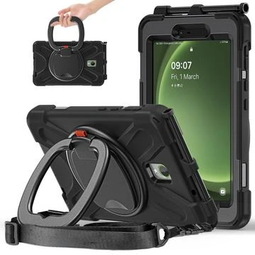 SAMSUNG GALAXY TAB ACTIVE5 HEAVY DUTY 360 MASKA SA ČVRSTOM TRAKOM - CRNA