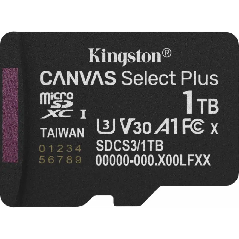 Kingston 1TB microSDXC Canvas Select Plus Gen3 memorijska kartica SDCS3/1TBSP