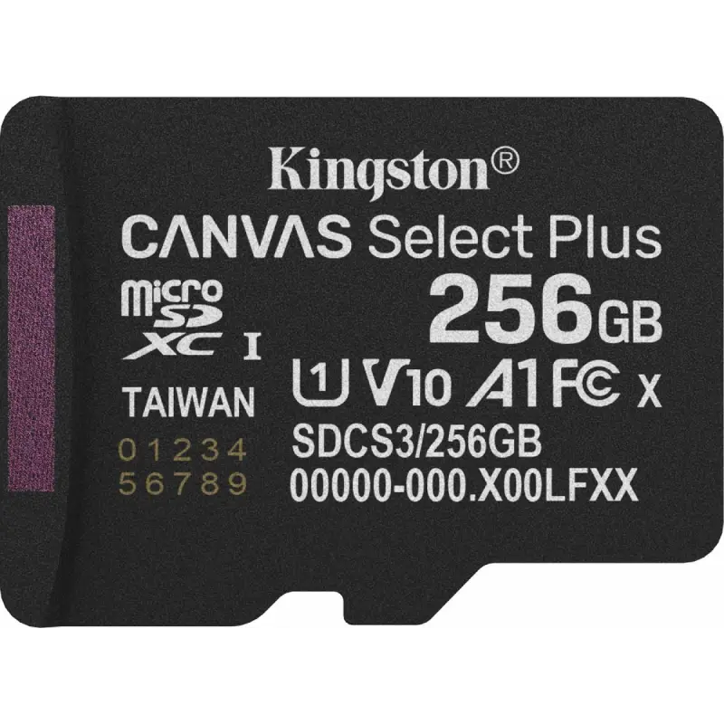 Kingston 256GB microSDXC Canvas Select Plus Gen3 memorijska kartica SDCS3/256GBSP