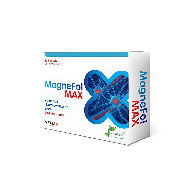 MagneFol MAX 20 Kapsula za Nervni i Kardiovaskularni Sistem