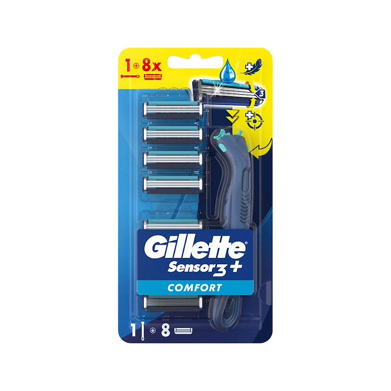 Gillette® Aparat SENSOR3+ Comfort sa 8 Dopuna