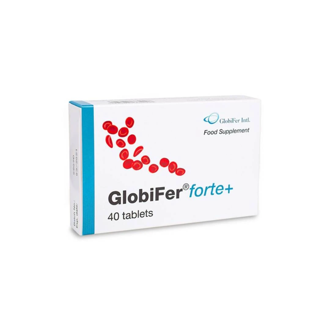 GlobiFer FORTE+ 40 Tableta; Gvožđe, Folna Kiselina i Vitamin B12