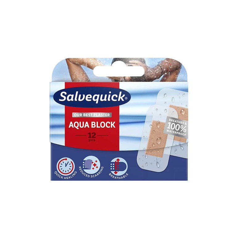 Salvequick® Aqua Block Vodootporni Flaster 12 Komada