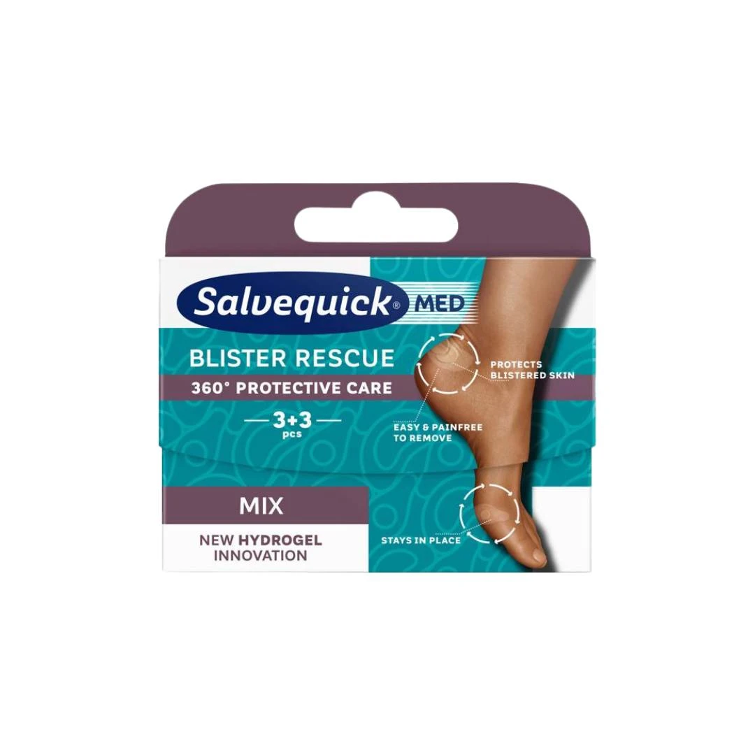 Salvequick® med Blister Rescue Flaster Protiv Žuljeva 6 Komada