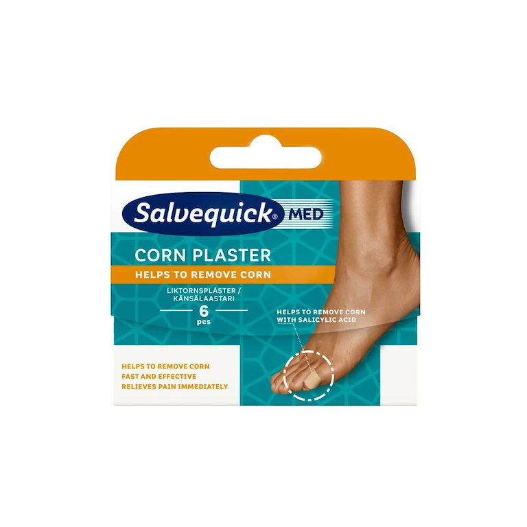 Salvequick® med Corn Plaster Flaster Protiv Kurijeg Oka 6 Komada