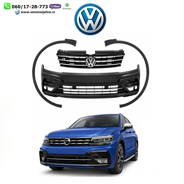 VW TIGUAN PREDNJI BODY KIT R LINE 16-22