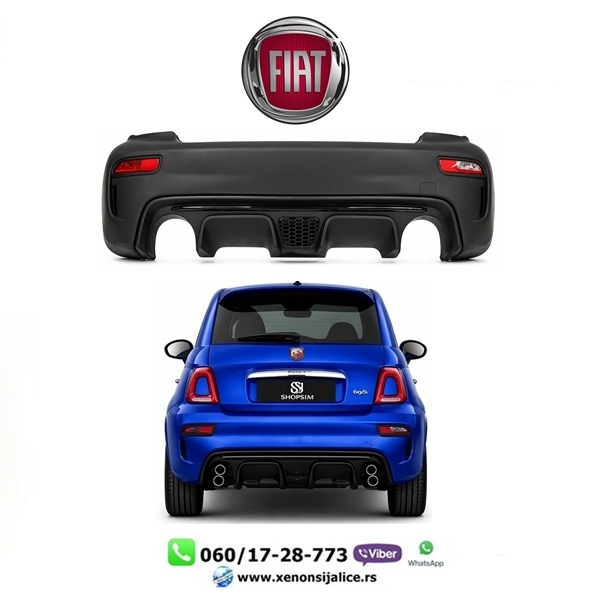 FIAT 500 ZADNJI BODY KIT 07-25 ABARTH