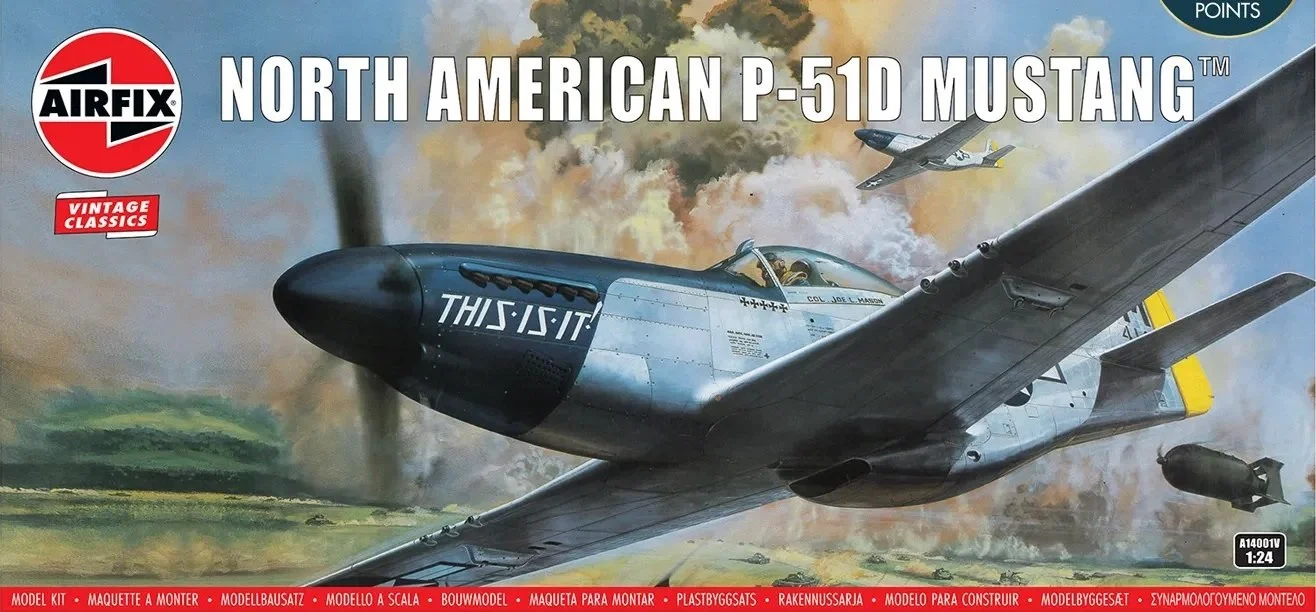 AIRFIX 1/24 North American P-51D Mustang (intage Classics)