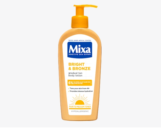 Mixa Bright & Bronze losion za samopotamnjivanje, 250 ml