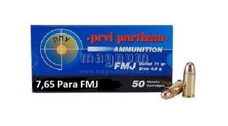 Metak PPU 7.65mm FMJ 4.6g