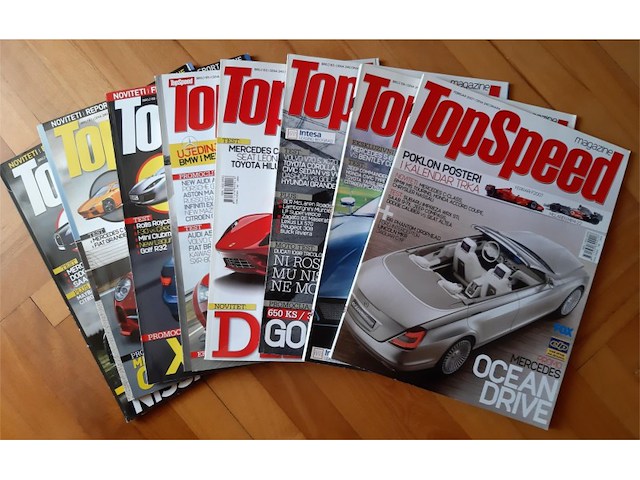TOP SPEED, auto magazin,br.57,59.62,63,65,66,67,68/2007