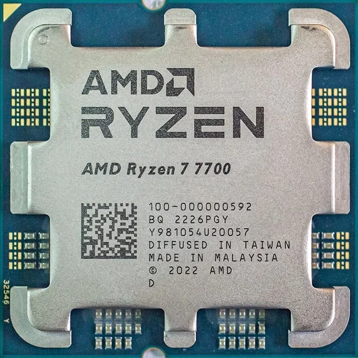 CPU AMD Ryzen 7 7700 3.8GHz (5.3GHz), 8C/16T, 40MB, 5nm, 65W, Radeon™ Graphics, AM5 Tray