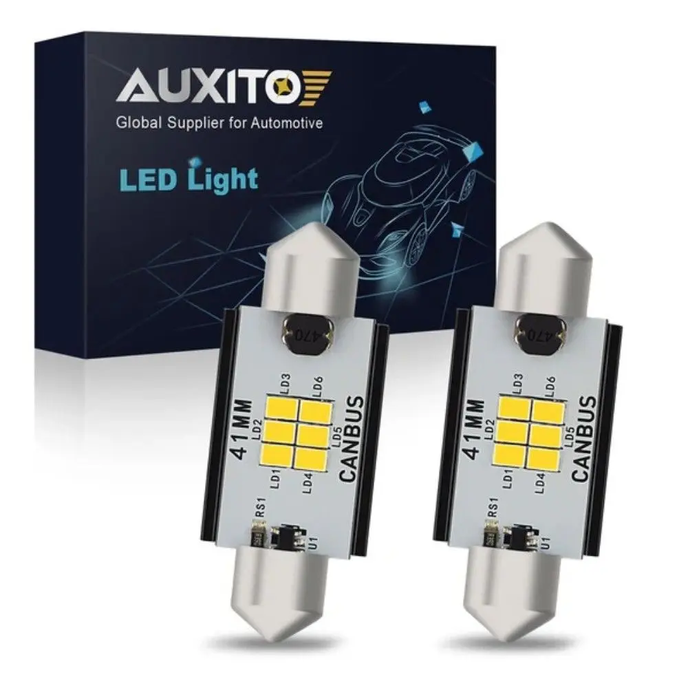 AUXITO 41mm-6P-BLACK-W2 CANBUS LED sijalica 6000k