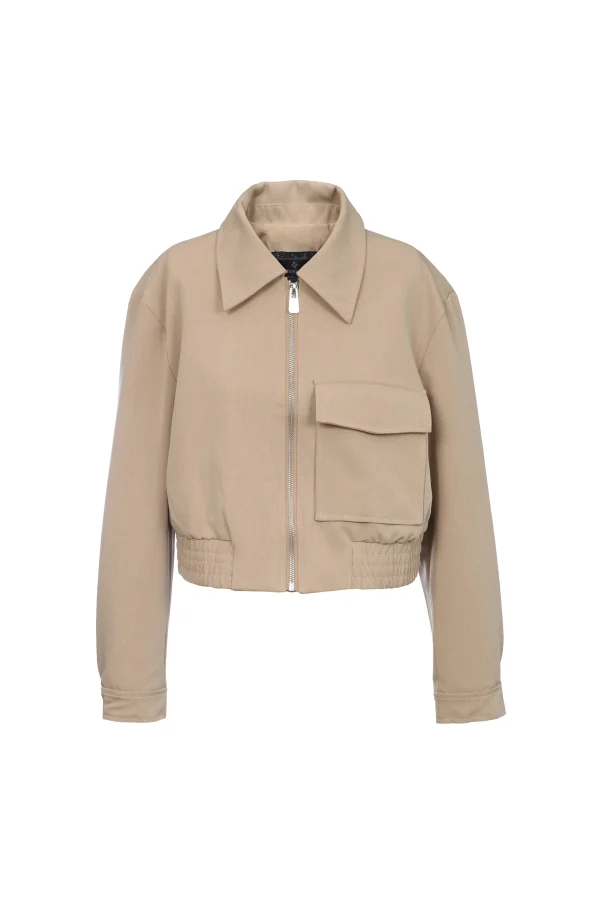 LEA Dk.Beige – Ženska prolećna jakna INVENTO