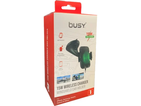 Busy Držač i punjač indukcioni četvrtasti vakumski 15W 51047