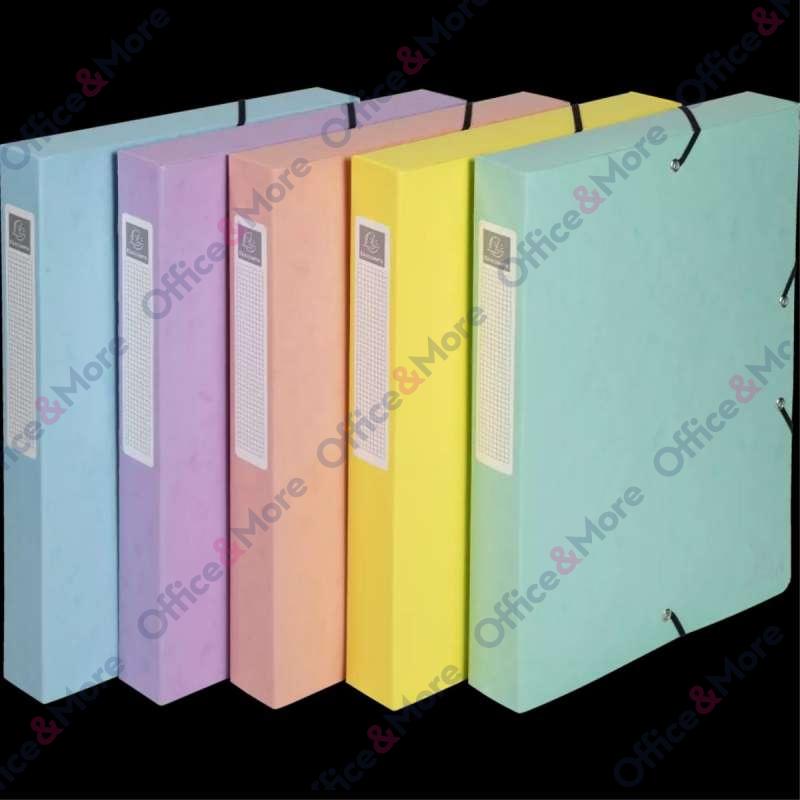 EXACOMPTA BOX FASCIKLA A4 25mm 0.7mm AQUAREL Ass.